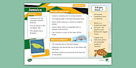 KS2 Jamaica Fact Cards (teacher made) - Twinkl