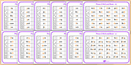 Digraphs Roll and Read Mat Pack (teacher made)