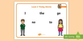 Level 2 Tricky Word Flash Cards | Twinkl Phonics Scheme
