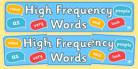 Coloured Phase 2 to 5 High Frequency Words Flashcards