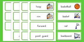 Basketball Flashcards (teacher made)
