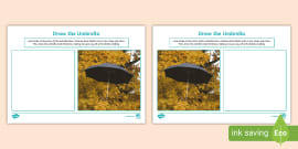 Design an Umbrella Worksheet (teacher made) - Twinkl