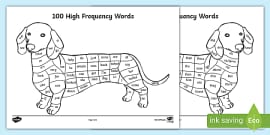 100 High-Frequency Words Bumper Activity Pack (teacher made)