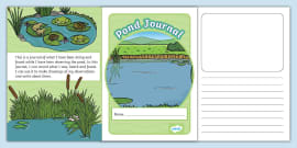 Pond Writing Template - Twinkl Writing Frames (teacher made)
