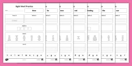 Functional Sight Words: Matching Cards (teacher made)