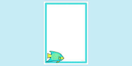FREE! - Multi Fish Page Border | Page Borders | Fish | Twinkl