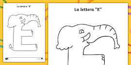 Poster della lettera A da colorare (teacher made) - Twinkl