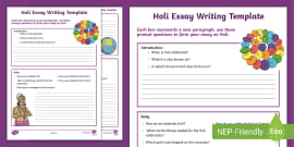 Fourth Grade Essay Writing Template (teacher made) - Twinkl