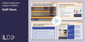 Ofsted: School Inspection Handbook - Section 5 Ofsted