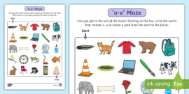 Split Digraph Phonics Maze (teacher made) - Twinkl