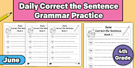 Fourth March Daily Correct the Sentence Grammar Practice