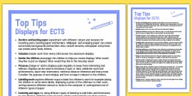 Top Tips for ECT Teaching (teacher made) - Twinkl