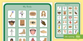KS1 ‘My Body’ Word Mat - Human Body Parts List of Vocabulary