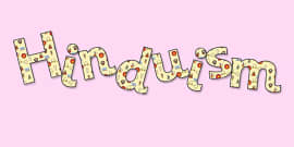 Hindu Dharma Themed Display Lettering (teacher made)