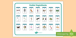 Woorde Met spr, skr, str Klanke Woordmat (teacher made)