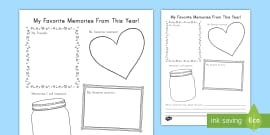 End of Year Memories Activity (Teacher-Made)