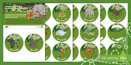 Animal Action Cards (teacher made) - Twinkl