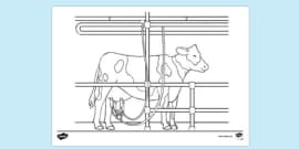 FREE! - Dairy Colouring Sheet | Colouring Sheets - Twinkl