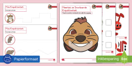 Beginklank Knip en Plak Aktiwiteit (teacher made) - Twinkl