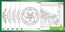 Sadako Sasaki Colouring Pages (teacher made) - Twinkl