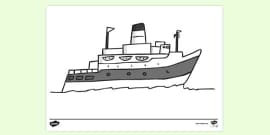 FREE! - Ferry Boat Colouring Page | Colouring Sheets