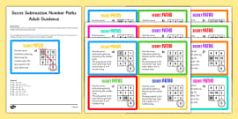 Secret Addition Number Paths Challenge Cards (teacher made)
