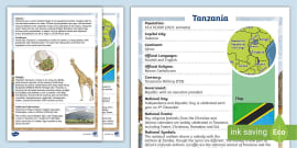 Kenya Fact File KS2 (teacher made) - Twinkl