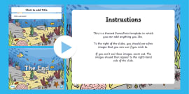 Under the Sea Themed Editable PowerPoint Background Template