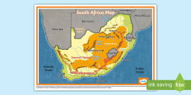 KS2 South Africa Fact Cards (teacher made) - Twinkl