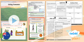 KS2 Using Commas PowerPoint (teacher made)