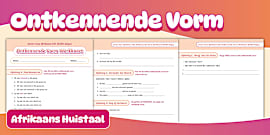 Ontkennende Vorm Werkkaart