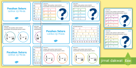 Poster Pecahan Setara (l'enseignant a fait) - Twinkl