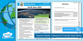Earth Hour Word Search (teacher made)