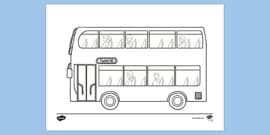 Bus Cutting Skills Activity - Twinkl - EYFS (teacher made)