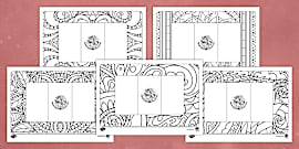 * NEW * USA Flag Mindfulness Colouring Sheets (Teacher-Made)