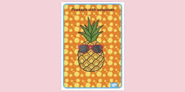 FREE! - Simple Blank Pineapple Page Border for KS2 | Twinkl