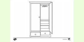 Wardrobe Folding Writing Template
