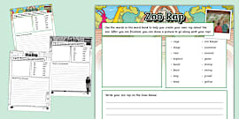 Fairy Tale Rap Writing Template - Twinkl English