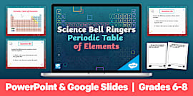 Chemical Reactions Science Bell Ringers PPT & Google Slides