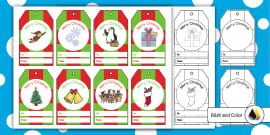 Editable Christmas Gift Labels Template | Gift Tag Templates