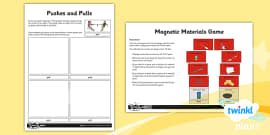 Interactive PDF: Home Learning:Science: Year 3: Magnets