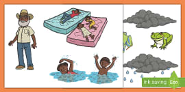 Story Sequencing Cards to Support Teaching on Big Rain Coming