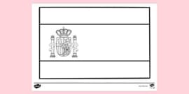 Spanish Flag Page Borders - Writing (teacher made) - Twinkl