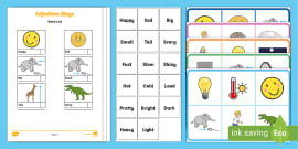 Adjectives Board Game (teacher made) - Twinkl