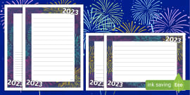 2000s Themed Page Borders (Teacher-Made) - Twinkl
