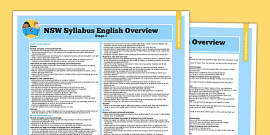 Mathematics Syllabus NSW - K-6 Syllabus Tracker - Year 1