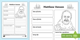 Robert Louis Stevenson Fact File Template (teacher made)