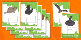 Halloween Cut and Paste | CVC Activity | Australian Primary