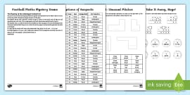 KS1 The Mystery of the Missing Football Maths Game - Twinkl