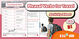 ESL Travel Vocabulary Activity Sheet [Teens, B2]